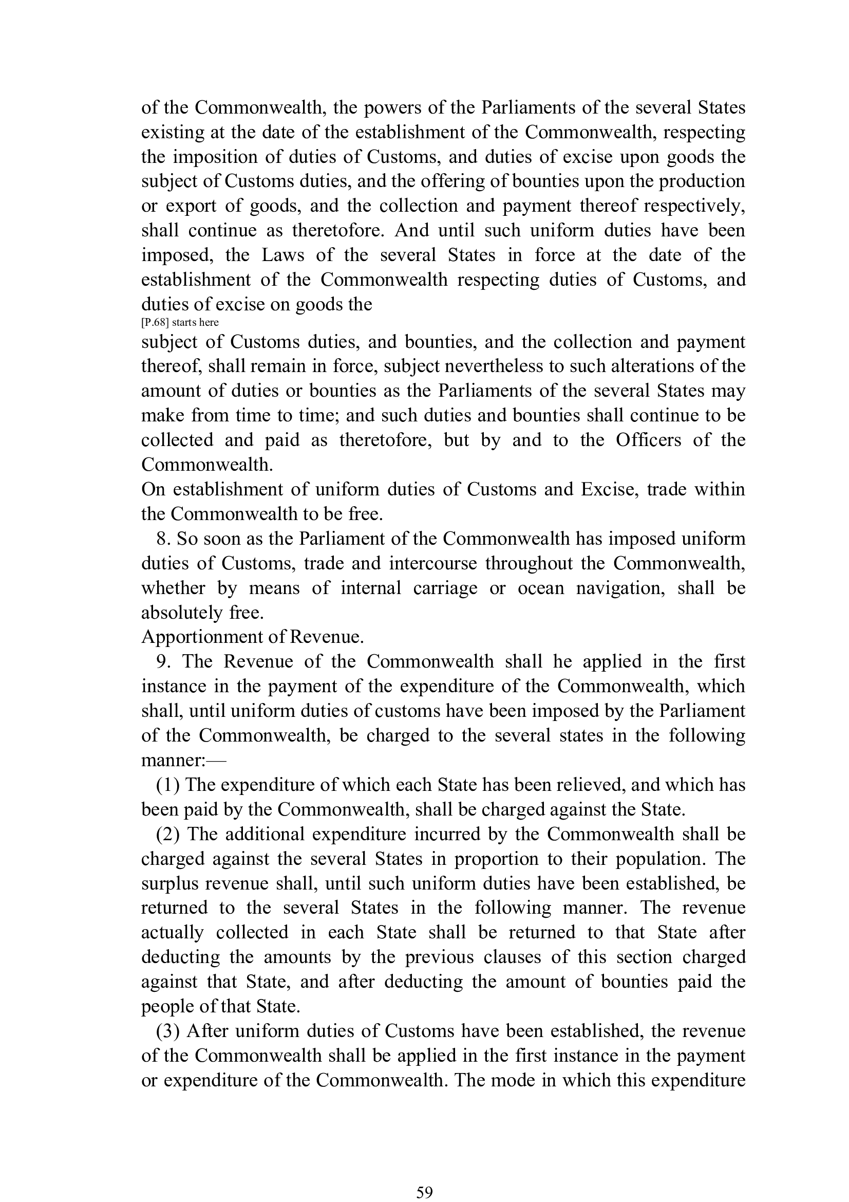 Proceedings of the People's Federal Convention Bathurst, November 1896 ...